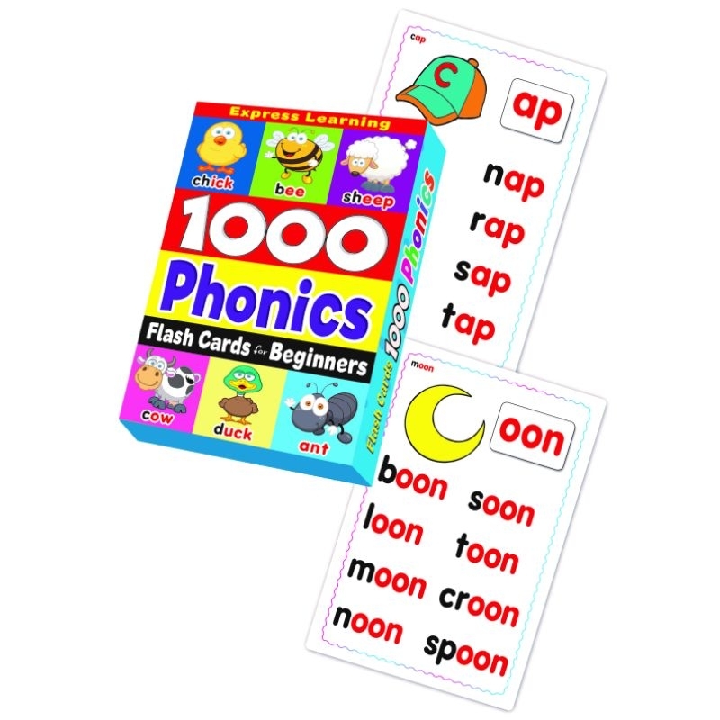 FLASHCARD FOR BEGINNER 1000 PHONICS | Shopee Malaysia