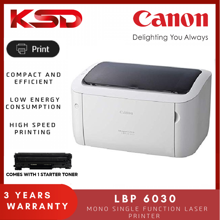 CANON LBP6030 imageCLASS Monochrome Single Function Laser Printer | Shopee Malaysia