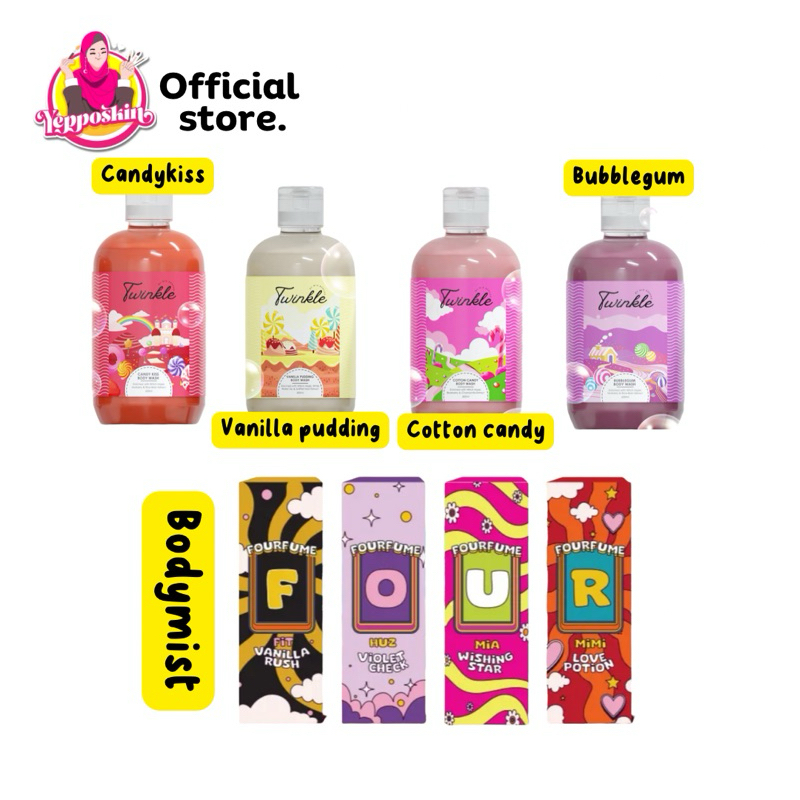 TWINKLE BODY WASH MIA AZAHAR BODY WASH | FOURFUME BODYMIST CANDY KISS X ...