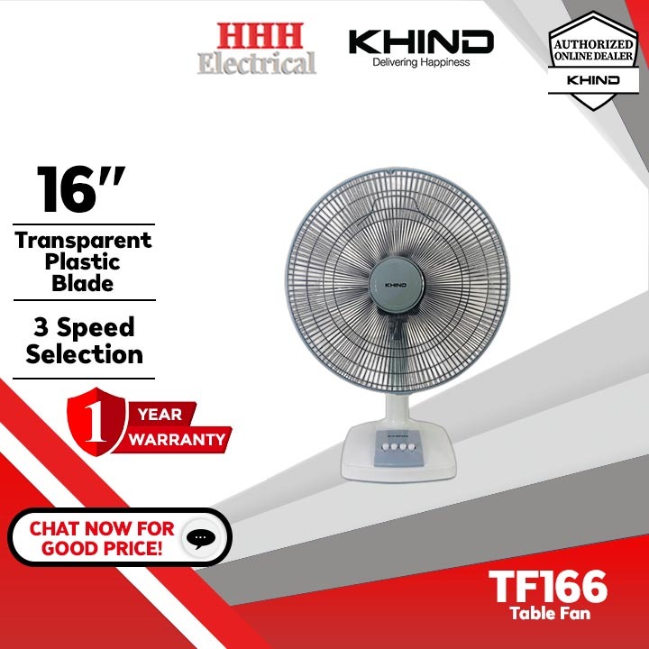 KHIND TABLE FAN (16 INCH) TF166 | Shopee Malaysia