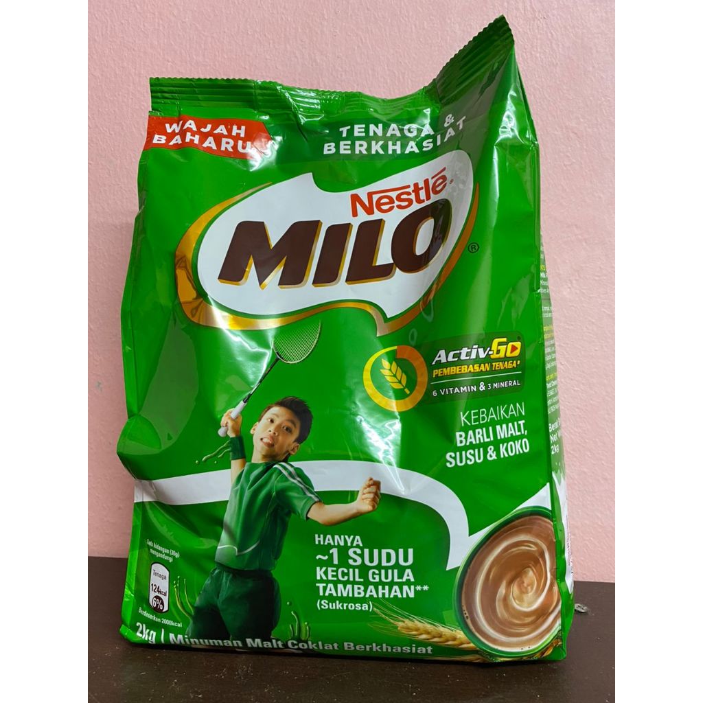 Nestle MILO Activ-Go Chocolate Malt Powder 2KG/2.2KG(EXP30/12/2024 ...