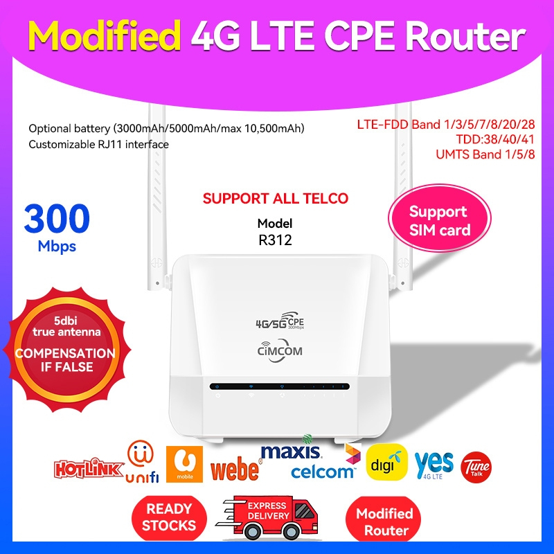 【CCM WIFI】 R312Pro(B28 ) 4G Modem Router Modified Unlimited Hotspot 4G ... 【CCM WIFI】 R312Pro(B28 ) 4G Modem Router Modified Unlimited Hotspot 4G ...