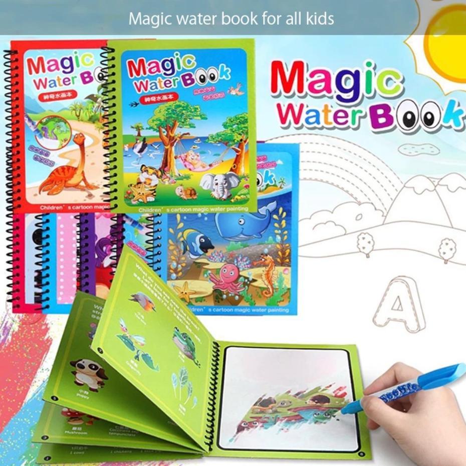 Magic Color Book Children stationery Creative water reuseable coloring ...