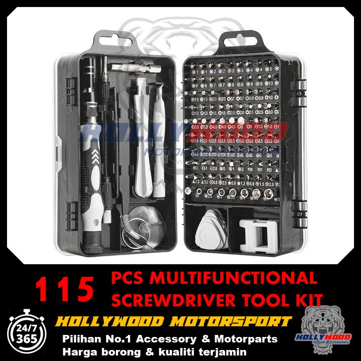 115 PCS IN 1 SCREWDRIVER TOOL KIT SET WITH MAGNETIC DRIVER REPAIR PHONE ...