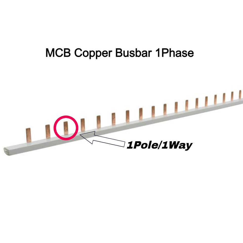 [1WAY/1PCS] MCB COPPER BUSBAR / MCB COPPER BAR 63A with PVC Insulated ...