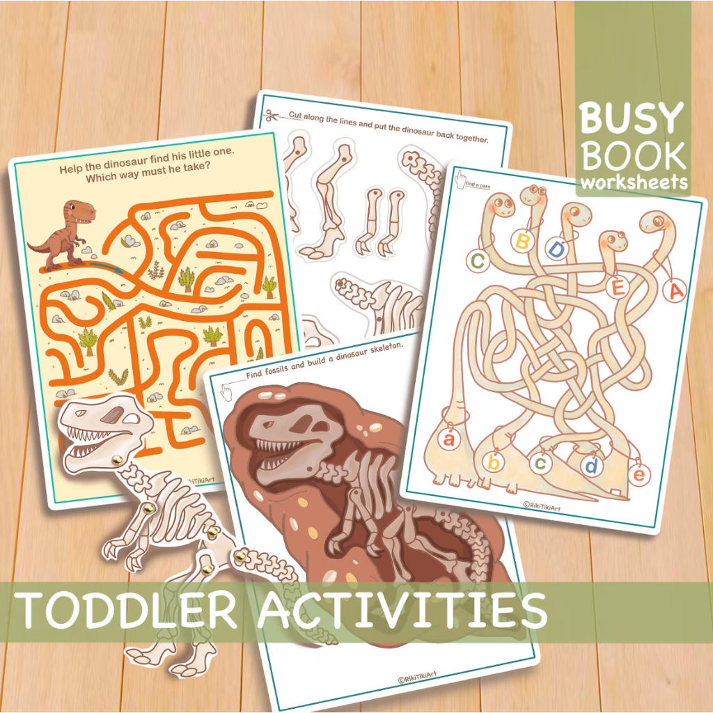 PDF] 074- Dinosaur Activity Printable Montessori Toddler preschool ...