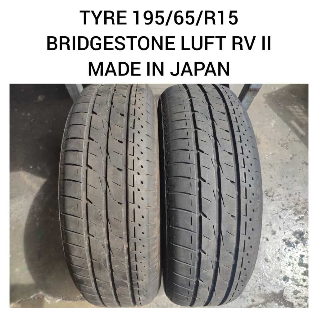 🇯🇵🇯🇵 Tyre 195/65/R15 Bridgestone Luft RV II Tyre / Tayar / Tire ...