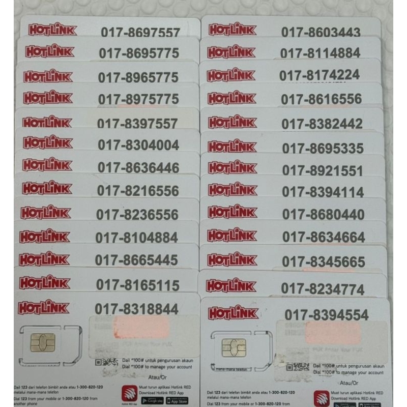 Vip Number Hotlink Prepaid | Shopee Malaysia