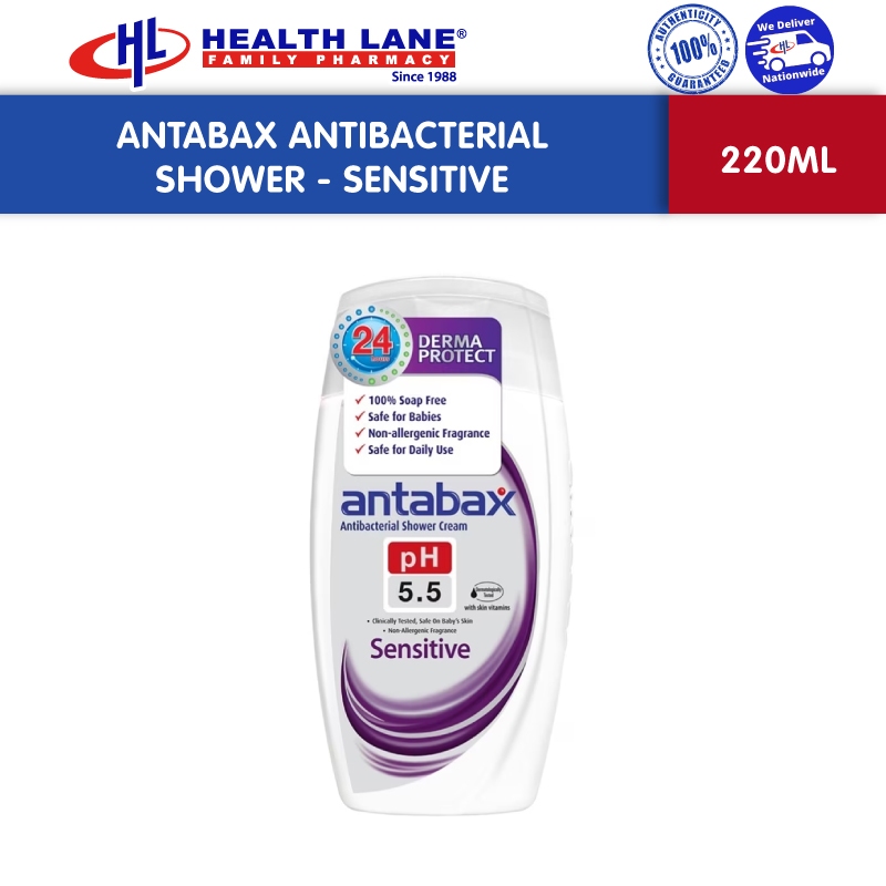 Antabax Antibacterial Shower - Sensitive (220ml) | Shopee Malaysia