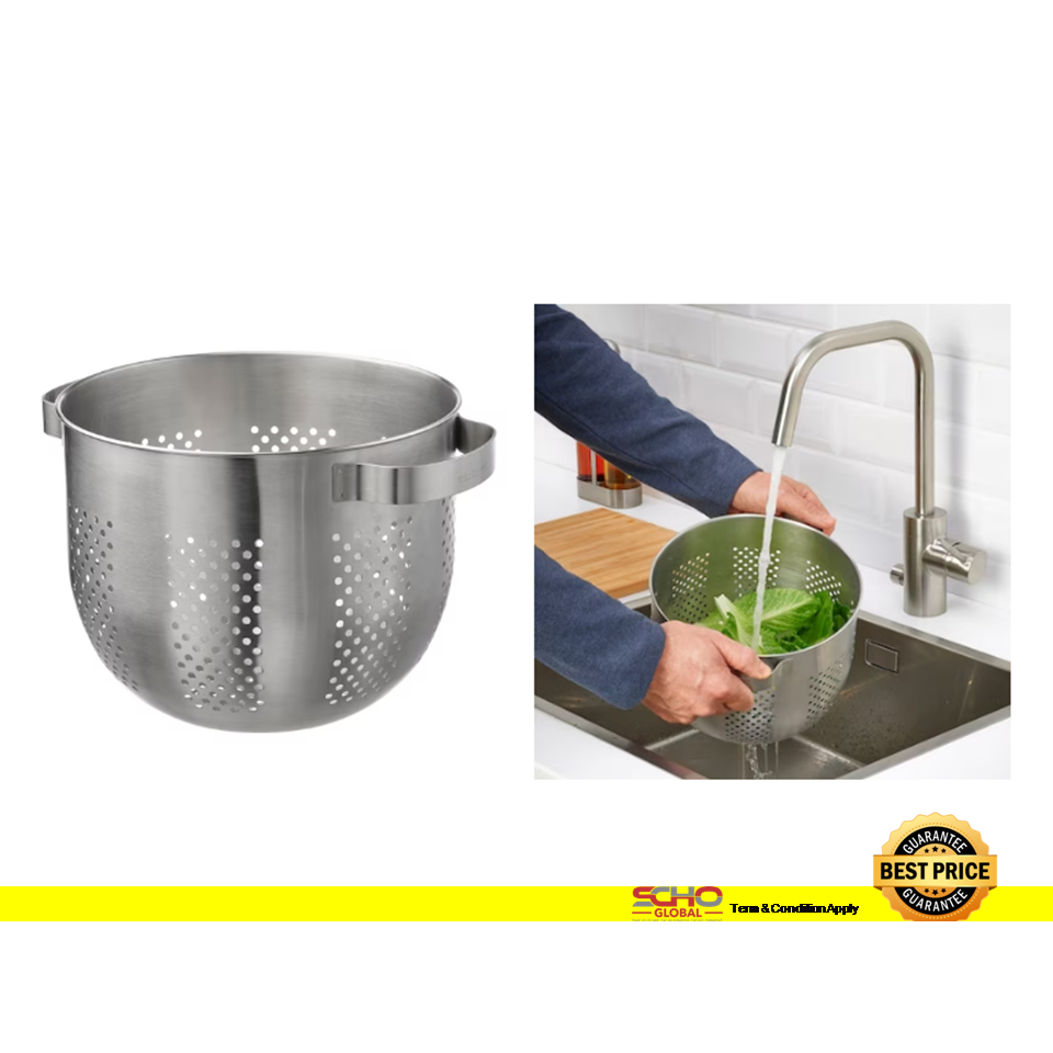 IKEA ORDNING Colander, stainless steel (22cm) | Shopee Malaysia