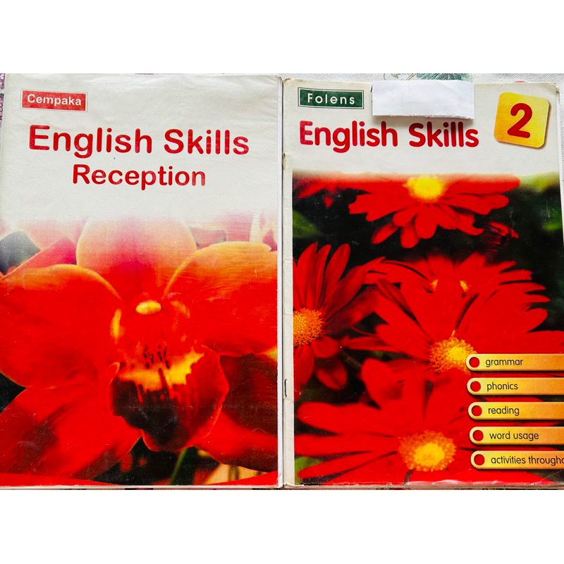 English Skills Workbook for reception and year 1 (2 books) | Shopee ...