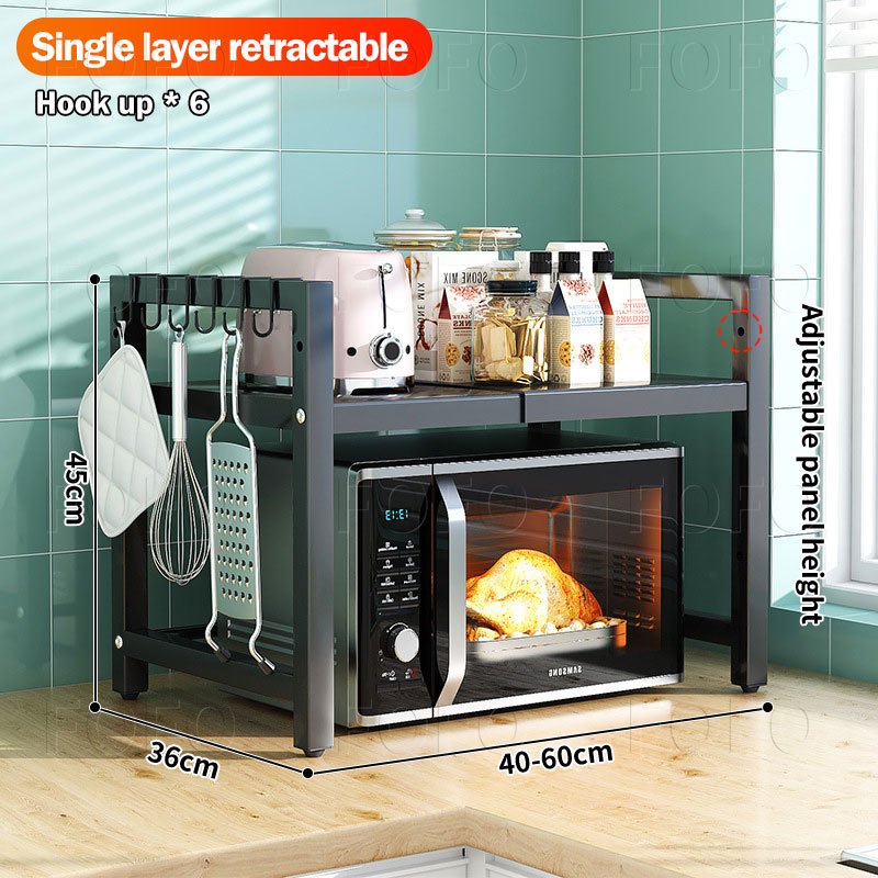 Premium Oven Tiers Microwave Storage Rack Multi Laye Kitchen Rack ...