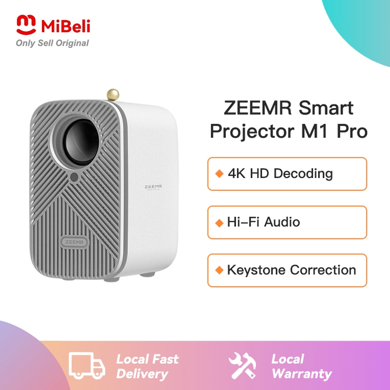 ZEEMR Smart Mini Projector M1 Pro 4K Decode HD Android 9.0 WIFI ...