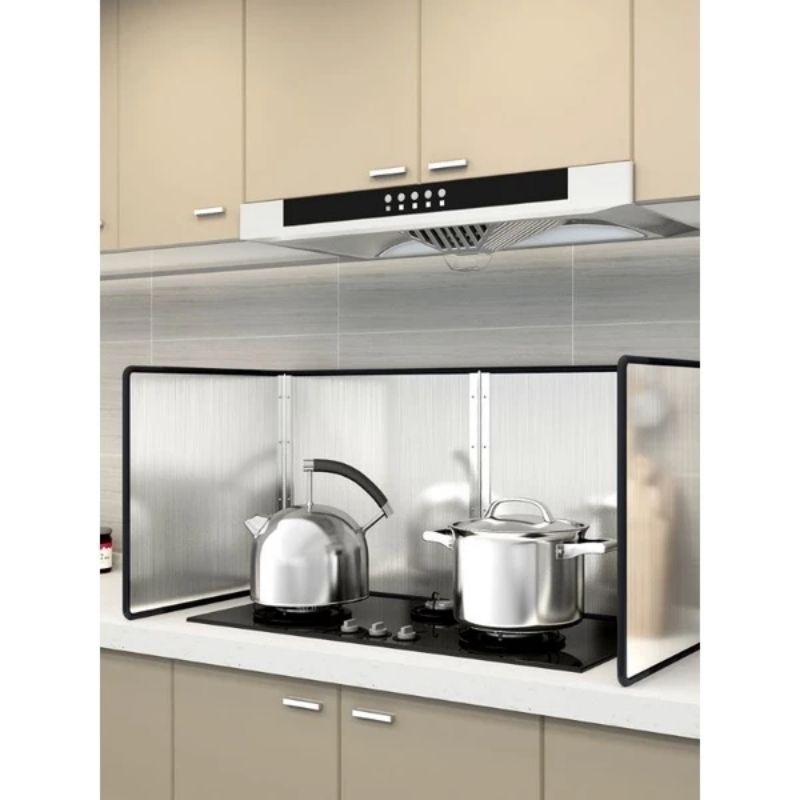 Removable Kitchen Stainless Steel Oil Baffle Foldable Kitchen Oil ...