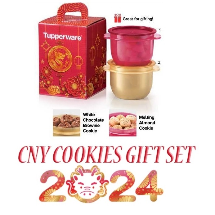 ~Ready Stock 2024~ Tupperware CNY Cookies Gift Set | Shopee Malaysia