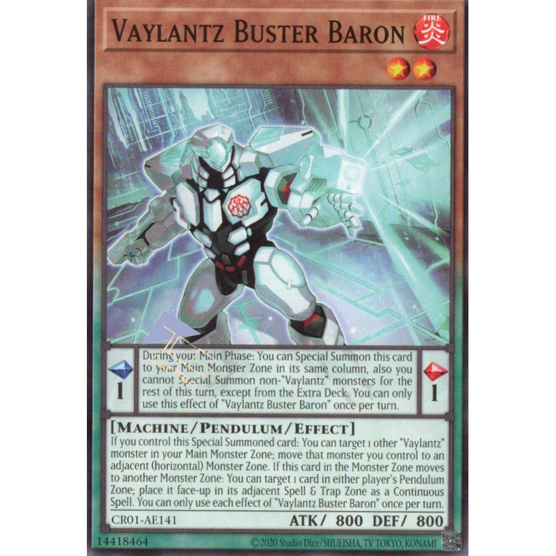 Yugioh CR01-AE141 Vaylantz Buster Baron (N) | Shopee Malaysia