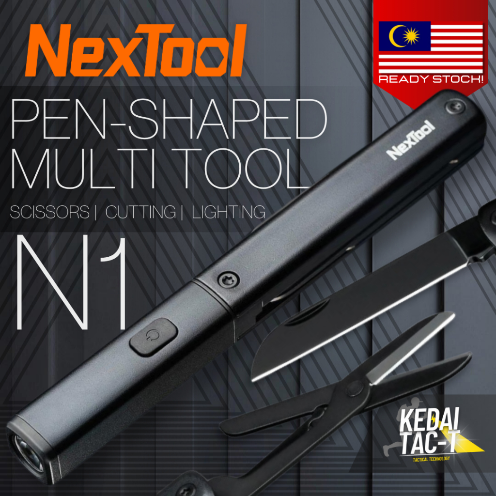 NEXTOOL Pen-shaped Flashlight - 3-in-1 Multi Tool NE20026 - ORIGINAL - Ready Stock in MALAYSIA ...