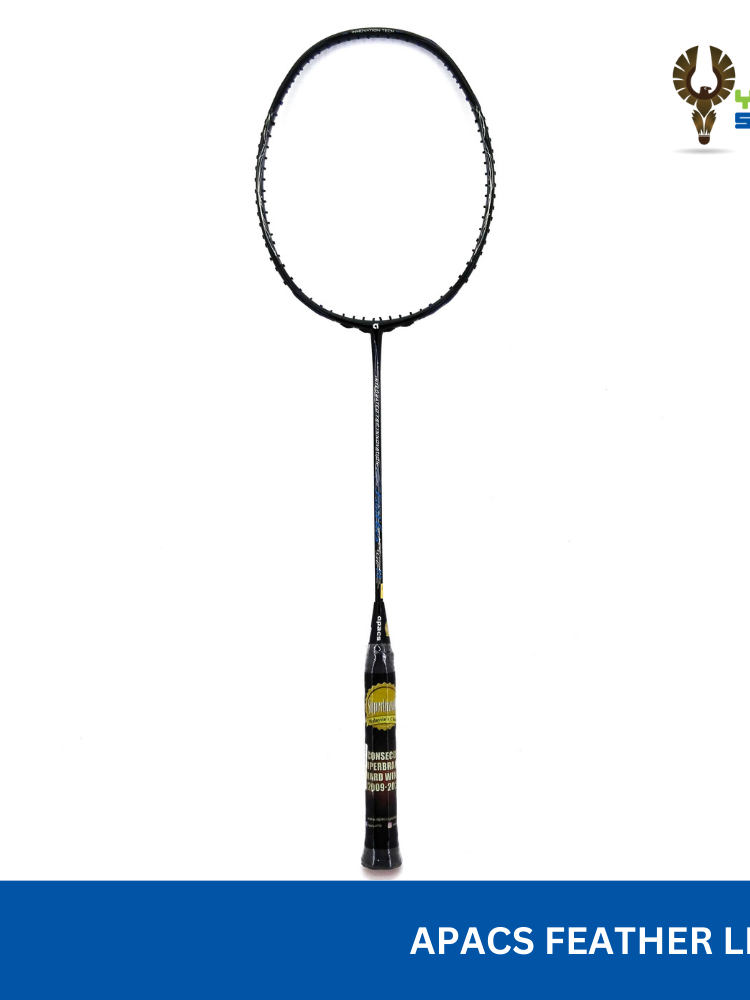 Apacs Feather Lite 75 (6UG2) badminton racket + string & grip | Shopee ...