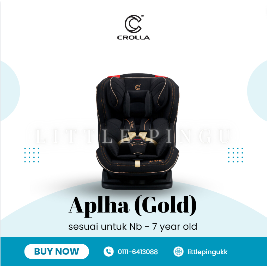 [FREE SHIPPING] CROLLA ALPHA GOLD New Born to 7 Years Old car seat ...