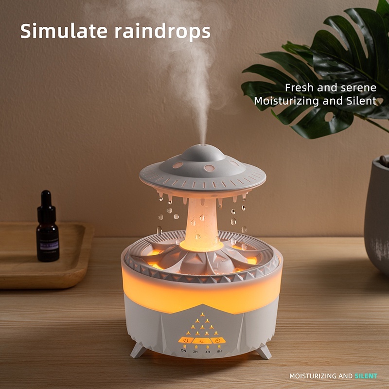 Raindrop Humidifier Aromatherapy Ultrasonic Diffuser Air Humidifier ...