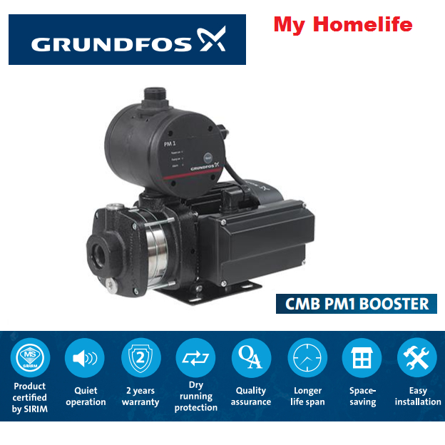 GRUNDFOS CMB PM1 SERIES BOOSTERS / CMB 3-37 /CMB 3-46 / WATER PRESSURE BOOSTER PUMP (NON ...