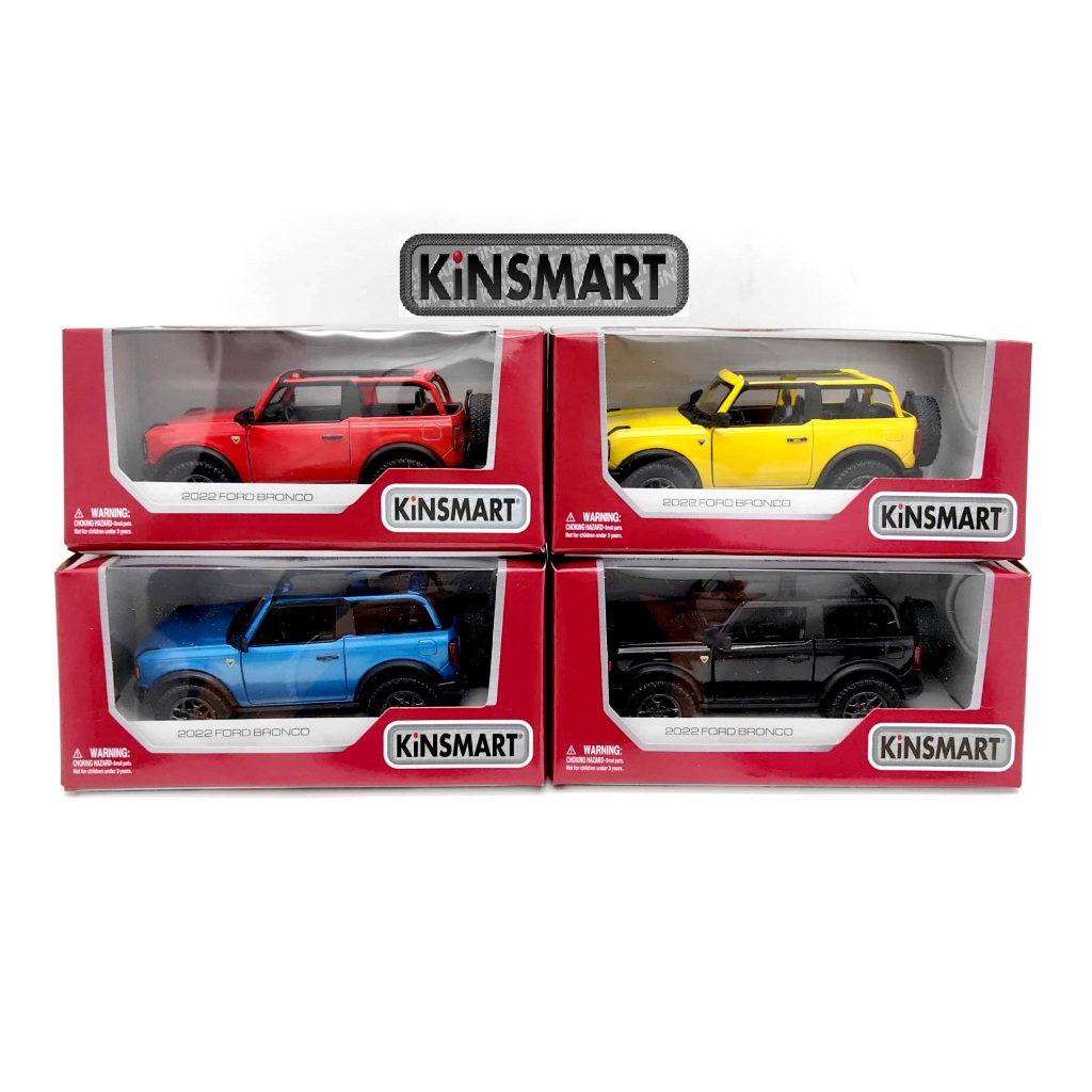 KINSMART 1:34 METAL DIE CAST 2022 FORD BRONCO (OPEN TOP) MODEL ...