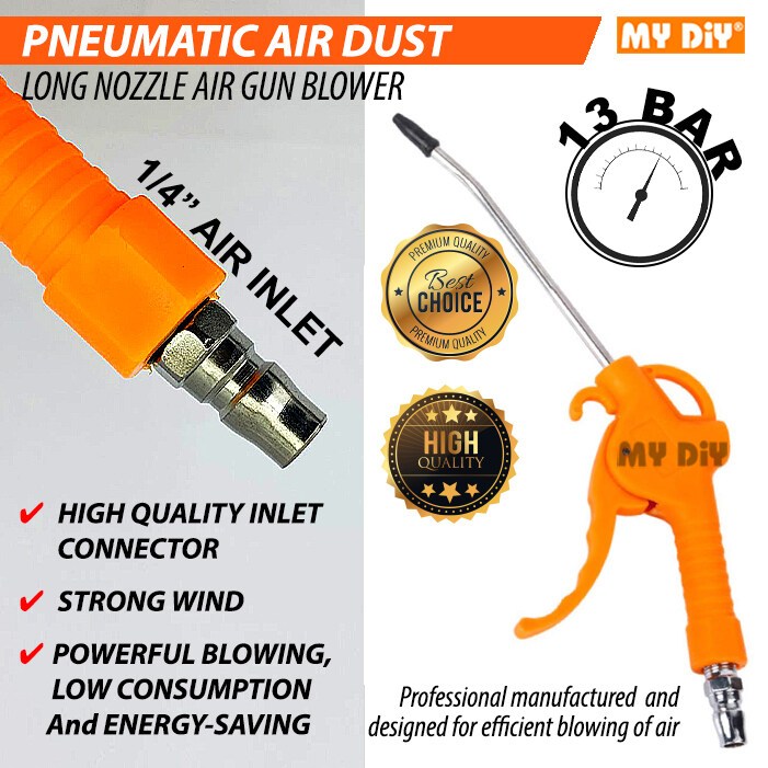[ READY STOCK ] Pneumatic Air Blower Gun With Long Nozzle Air Duster ...