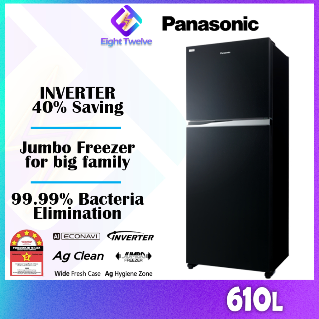 [FREE DELIVERY] PANASONIC Refrigerator AI ECONAVI Inverter 2 Door ...