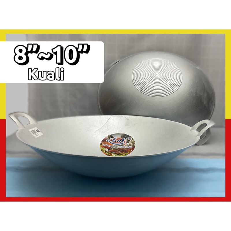 8"-10" Cap LNY Aluminum Wok / Kuali Aluminum /煮炒鼎 /Cooking Wok / Double ...