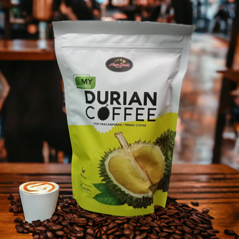 My Favourite Durian Coffee | No Maltodextrin | Halal | Shopee Malaysia