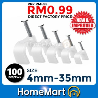 Cable Clip 4mm / 5mm / 6mm / 7mm / 8mm / 12mm / 18mm / 20mm / 22mm ...