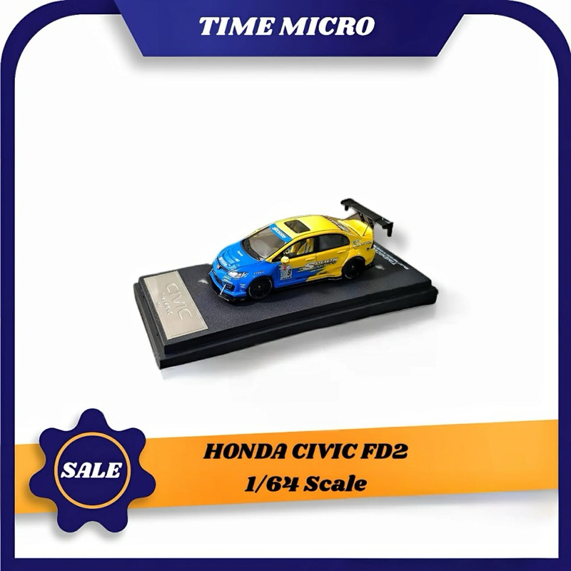 TIME MICRO 1/64 HONDA CIVIC FD2 TRACK EDITION SPOON LIVERY | Shopee ...