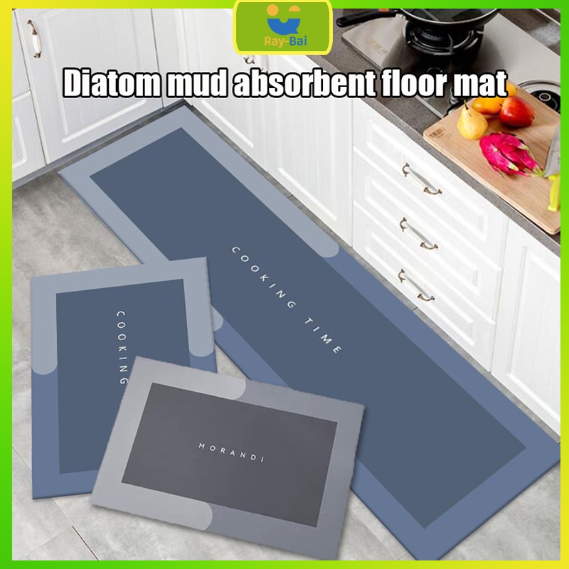 Diatom Mud Pad Quick Strong Absorbent Floor Mat Bathroom Mat Kitchen ...