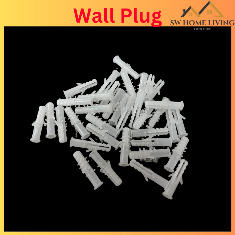 SW PVC WALL PLUG 6MM WHITE HARGA MURAH 1pc | Shopee Malaysia