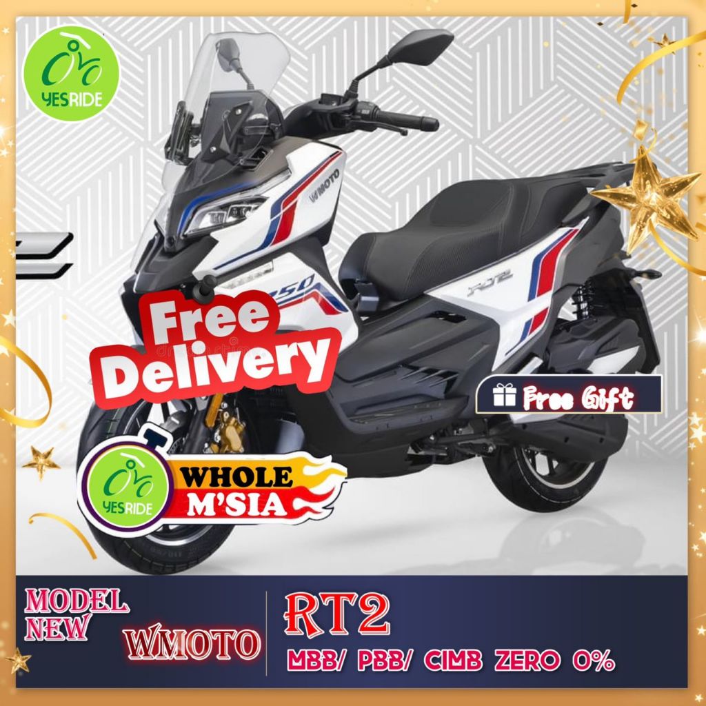WMOTO RT2 New Model 2024 | Shopee Malaysia