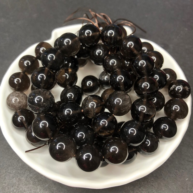 (NEW) Natural Ice Obsidian 14mm | Shopee Malaysia