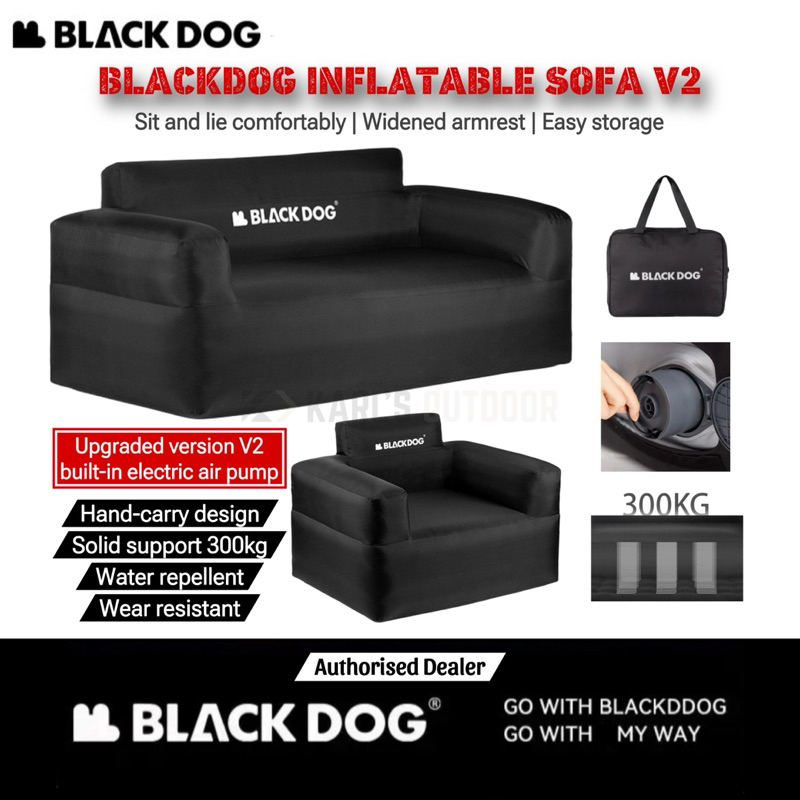Blackdog Sofa Inflatable V2 Upgraded Version with Rechargeable Pump 1/2 ...