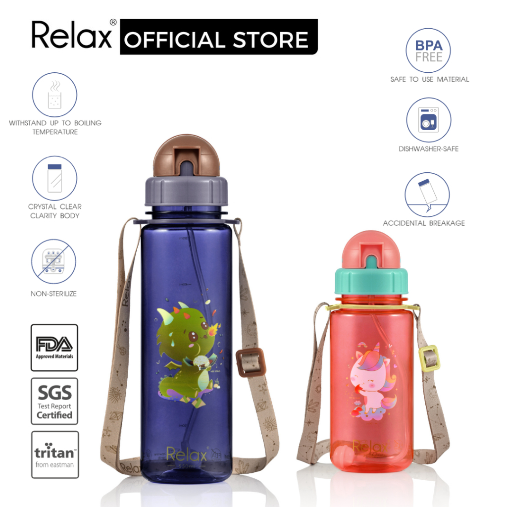 MYTHICAL UNICORN DRAGON LIMITED EDITION RELAX TRITAN KIDS WATER BOTTLE LIVE | Shopee Malaysia