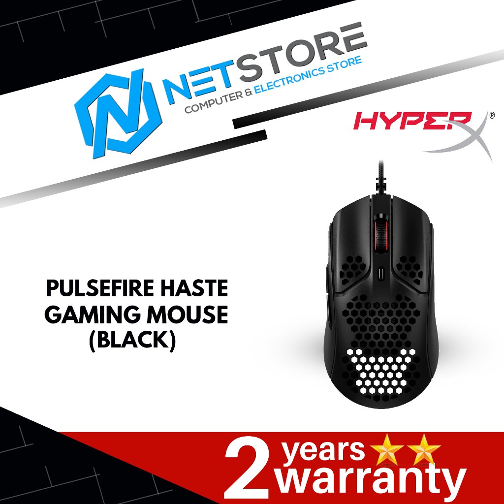 HYPERX PULSEFIRE HASTE GAMING MOUSE (BLACK) (HMSH1-A-BK/G) - 4P5P9AA ...