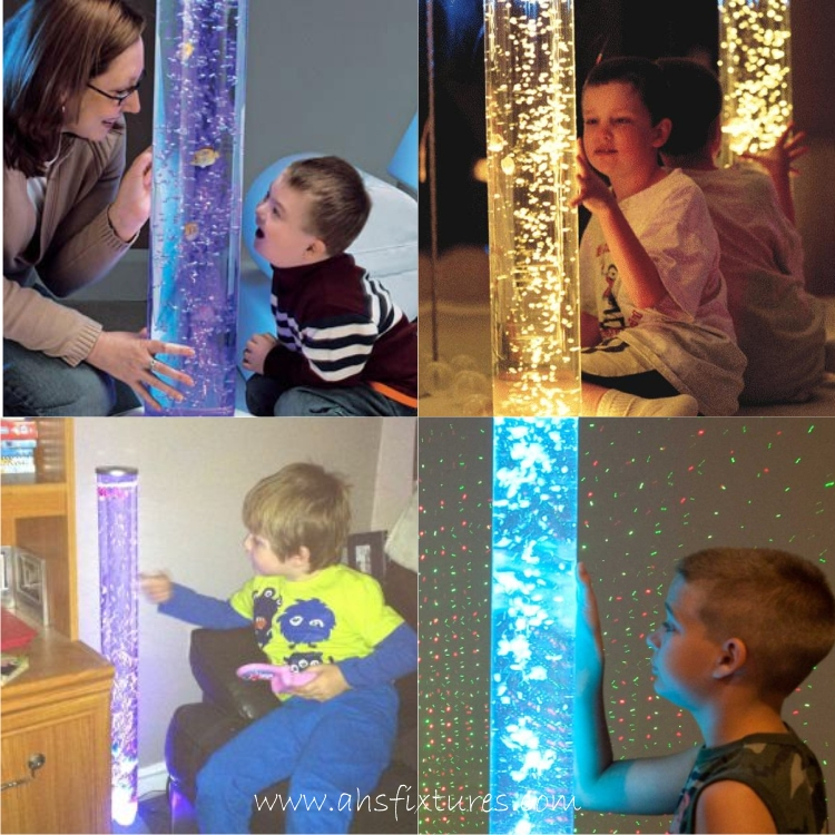 Sensory Room Color Changing Bubble Mini Tube Kids Room Decoraton Water ...