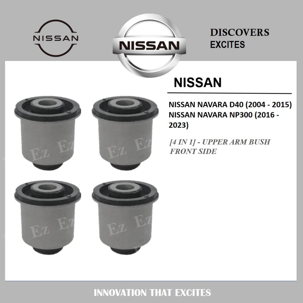 [4 IN 1] - FRONT UPPER ARM BUSH SET FOR NISSAN NAVARA D40 NP300 2004 ...