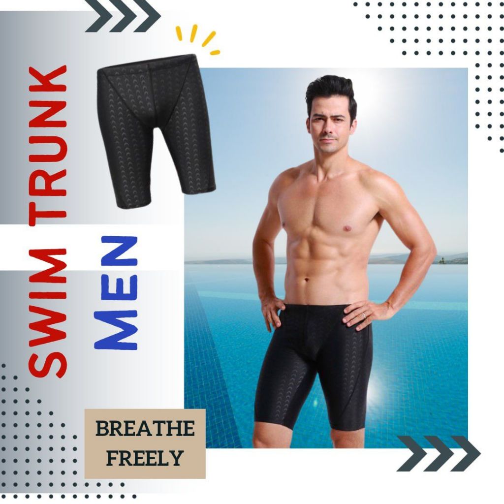 (L-6XL) Man Sport Swim trunk Swimwear Swimming Pant Quick Dry UPF 50 ...