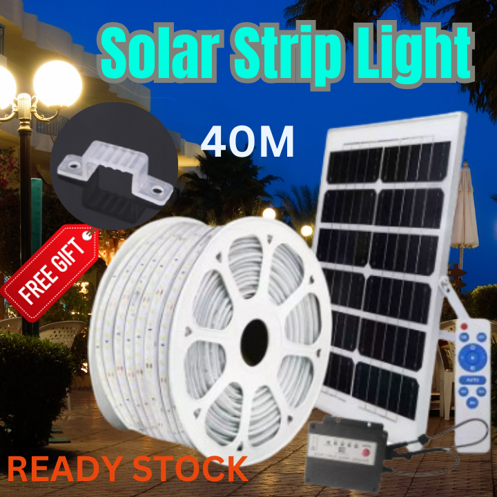 40M LED Solar Strip Light High Quality House Decorative Light Outdoor ...