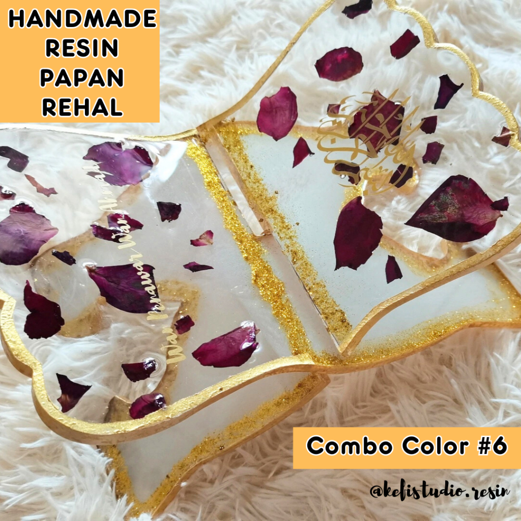 Combine Design #6 Papan Rehal Resin Handmade | Transparent Rehal ...