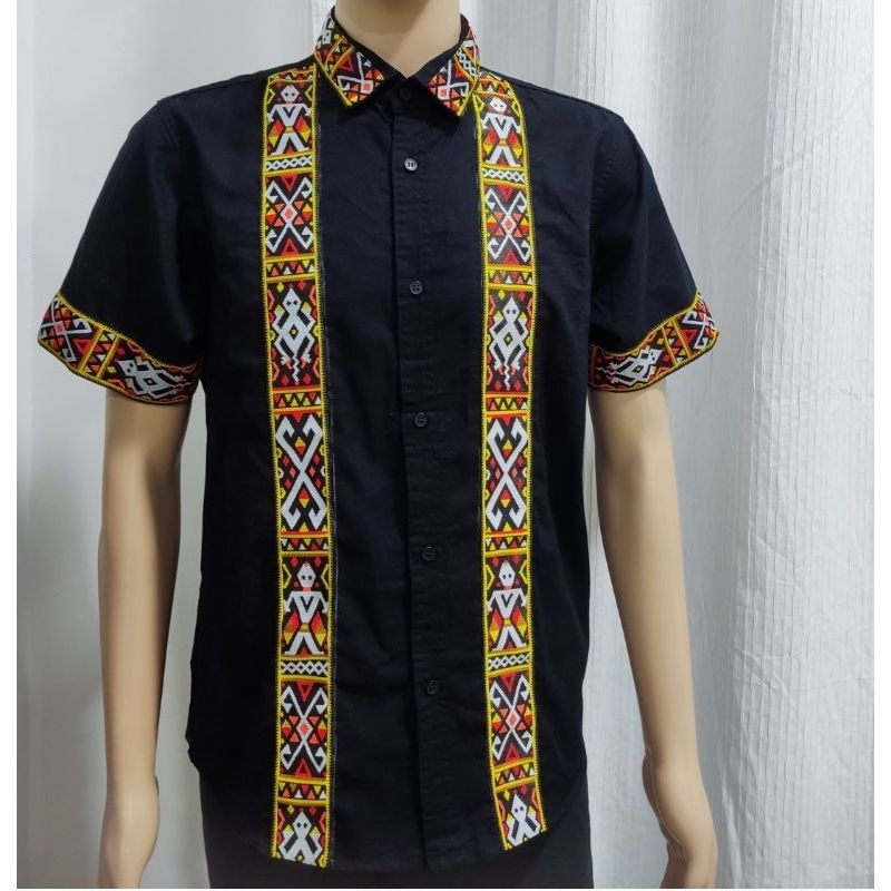 Baju Sabahan moden/Kemeja lelaki corak motif pinakol Rungus | Shopee ...