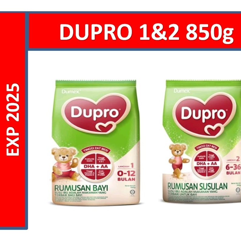 EXP 2026 DUPRO STEP 1 / STEP 2 850g | Shopee Malaysia