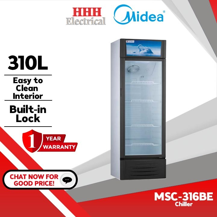 Midea Showcase Chiller Refrigerator 310L MSC-316BE | Shopee Malaysia