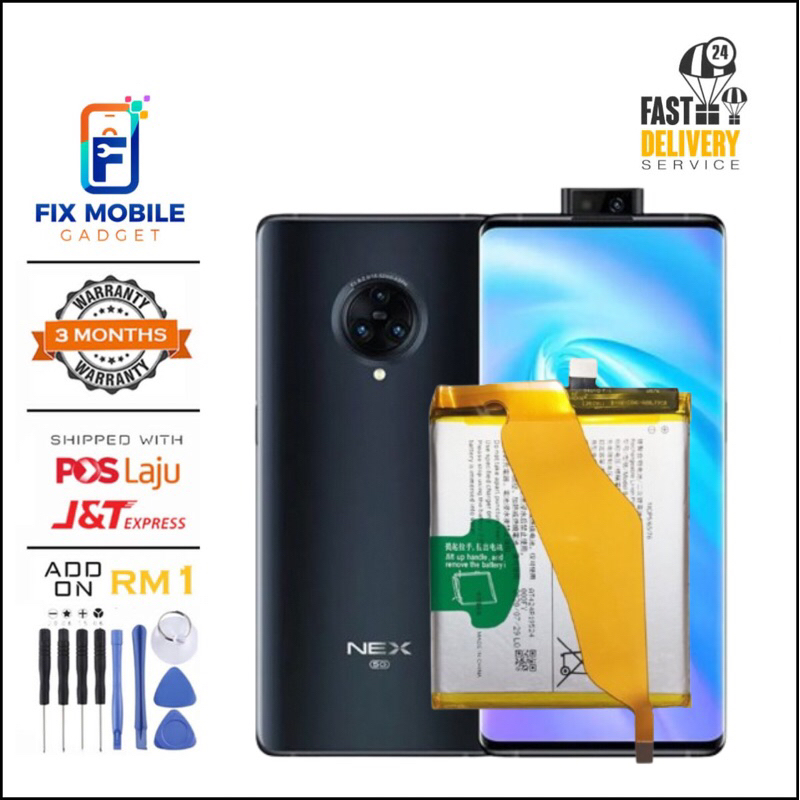 VIVO NEX3 (B-G9) 4410MAH BATTERY | Shopee Malaysia