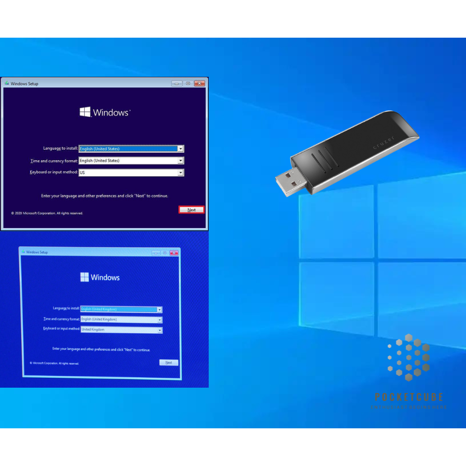 Bootable Windows 11/10 PRO USB Pendrive(FREE DIGITAL GENUINE KEY OEM ...