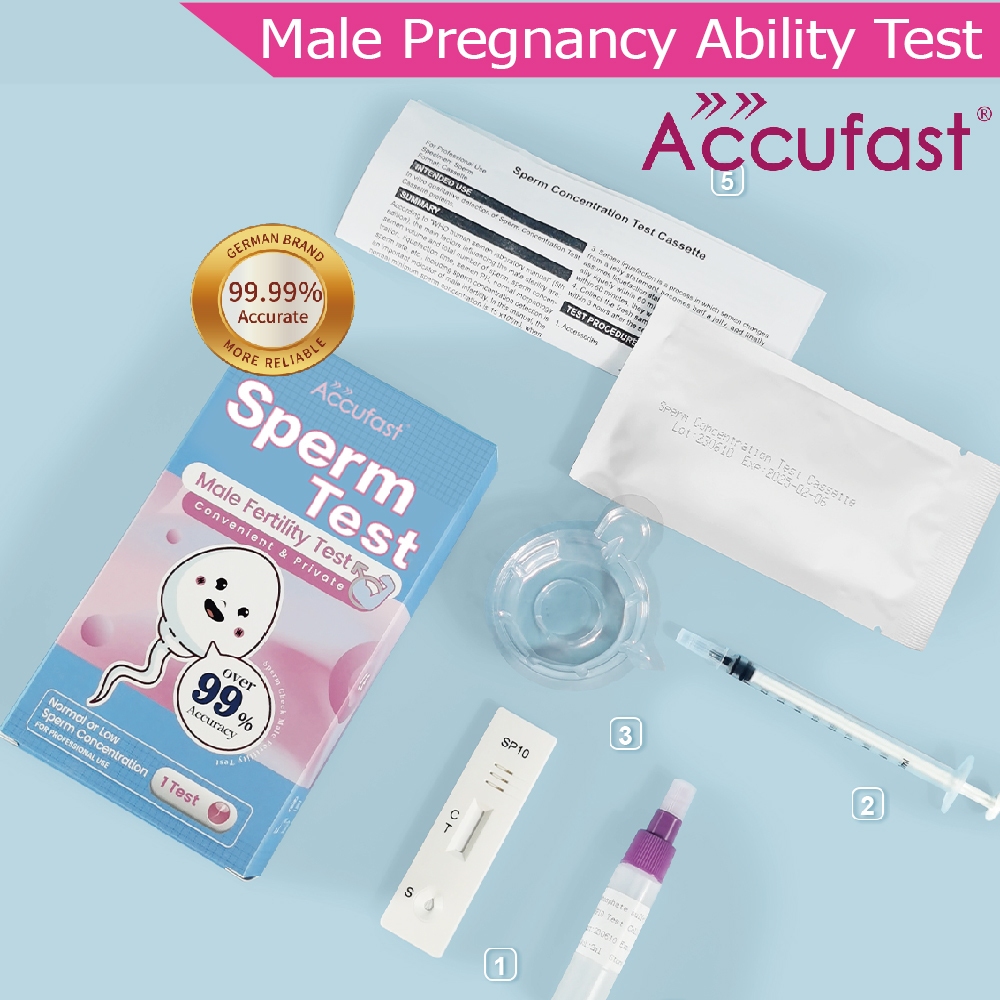 Sperm Test Kit ACCUFAST Male Pregnancy Ability Test Sperm count Health ...